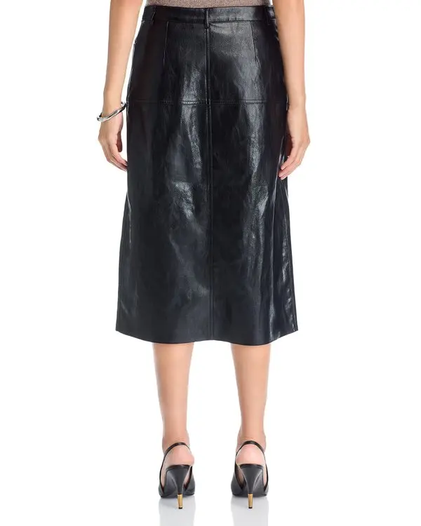 Kobi Halperin Leslie Faux Leather Pencil Skirt