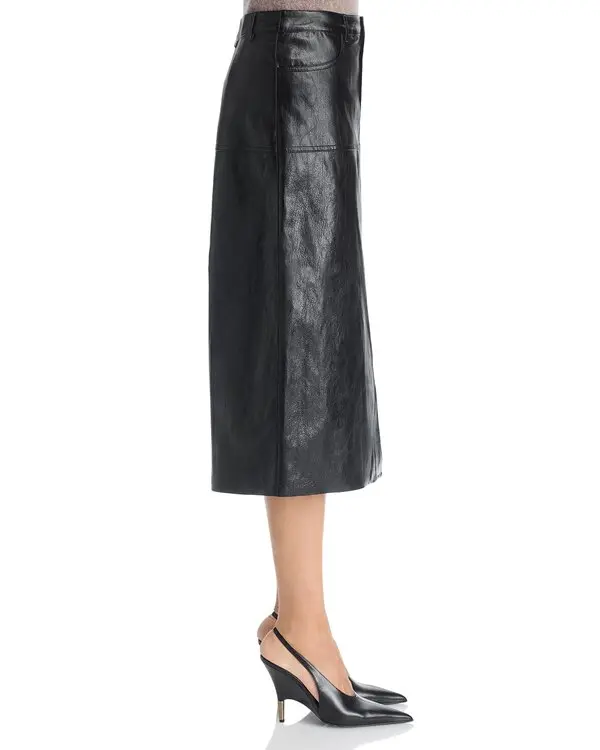 Kobi Halperin Leslie Faux Leather Pencil Skirt