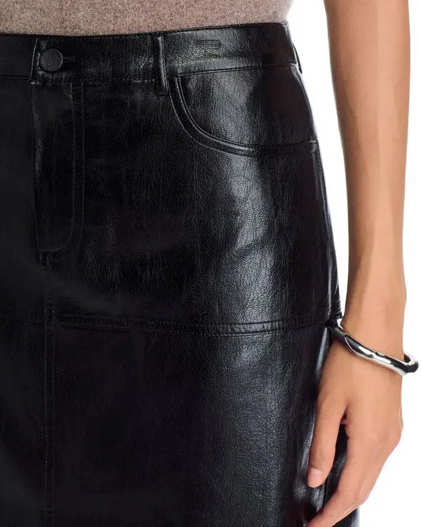 Kobi Halperin Leslie Faux Leather Pencil Skirt