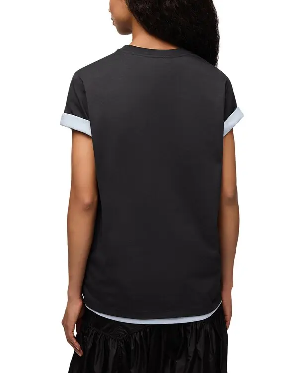 GANNI Basic Cotton Relaxed Graphic Print Tee