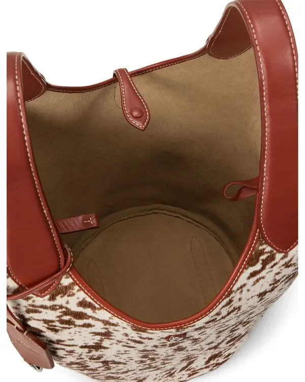 Polo Ralph Lauren Calf Hair Tote Bag - Spotted Brown