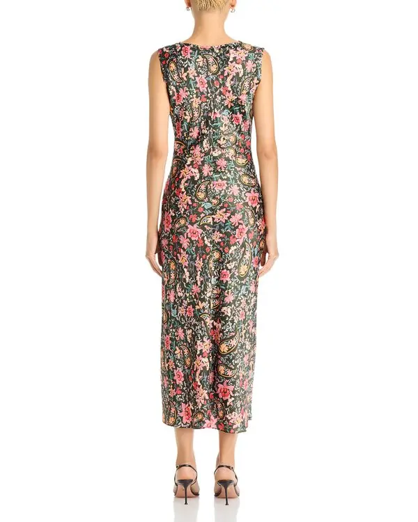 Johnny Was Lorenth Cowl Neck Midi Dress