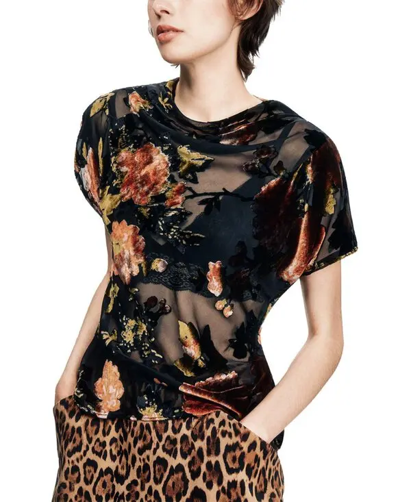 Anna Sui Folia Devore Top