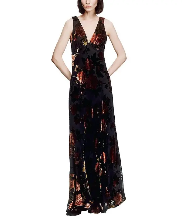 Anna Sui Folia Devore Maxi Dress