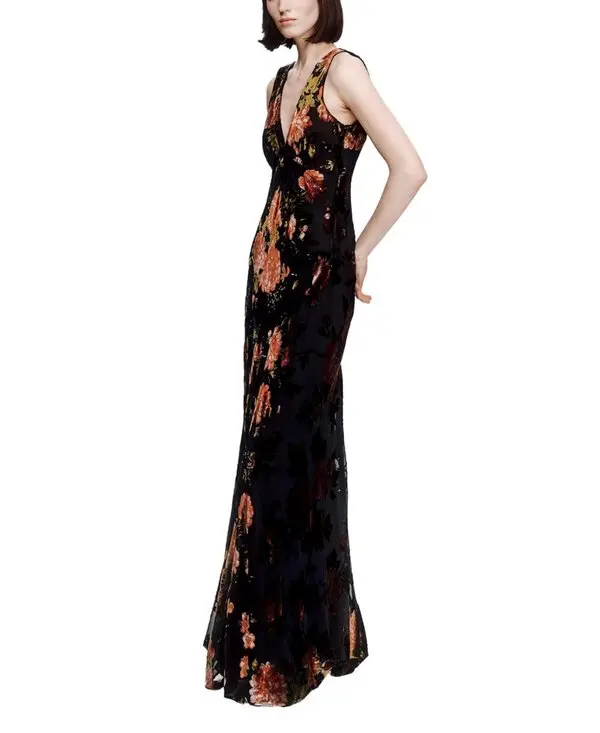 Anna Sui Folia Devore Maxi Dress