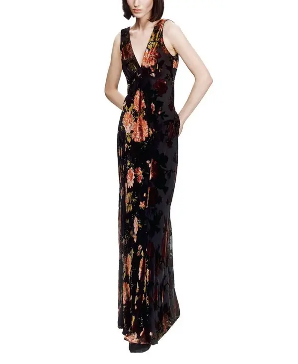 Anna Sui Folia Devore Maxi Dress