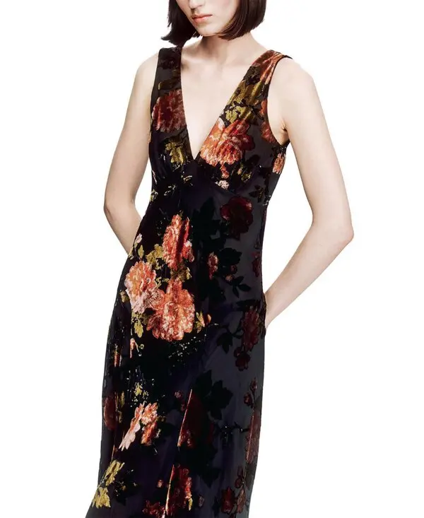 Anna Sui Folia Devore Maxi Dress