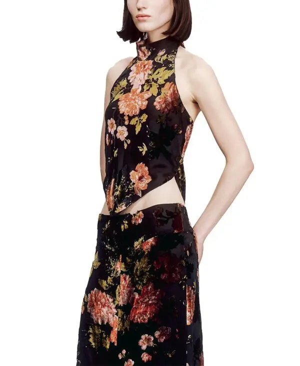 Anna Sui Folia Devore Halter Top