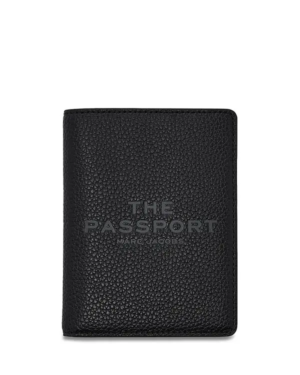 Marc Jacobs Leather Passport Case - Black