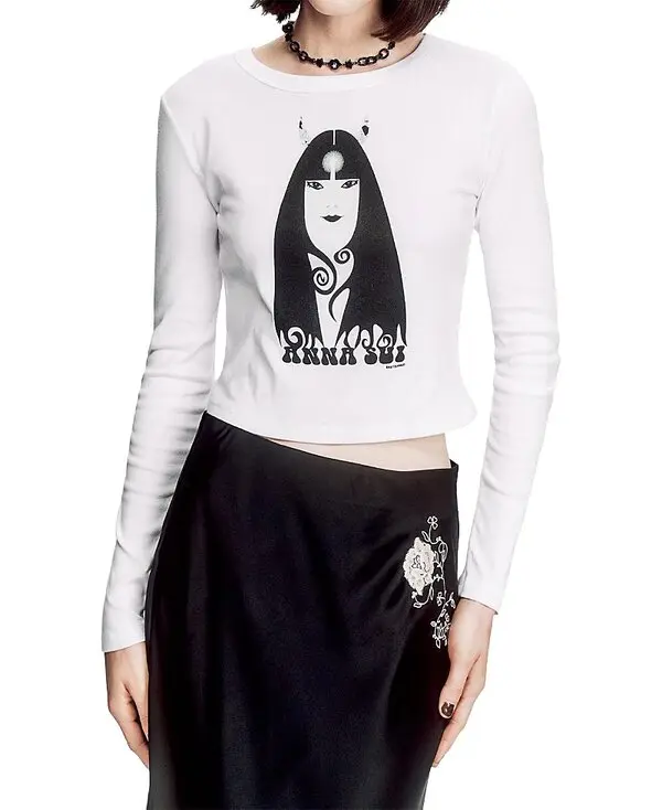 Anna Sui Devil Tees Long Sleeve T-shirt