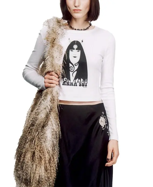 Anna Sui Devil Tees Long Sleeve T-shirt