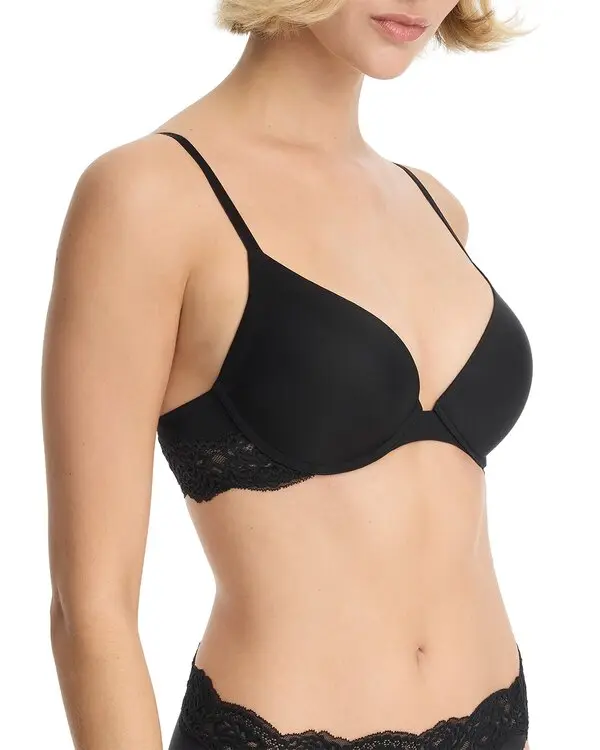 SKARLETT BLUE Divine Convertible Plunging Neck Push Up Bra - Black