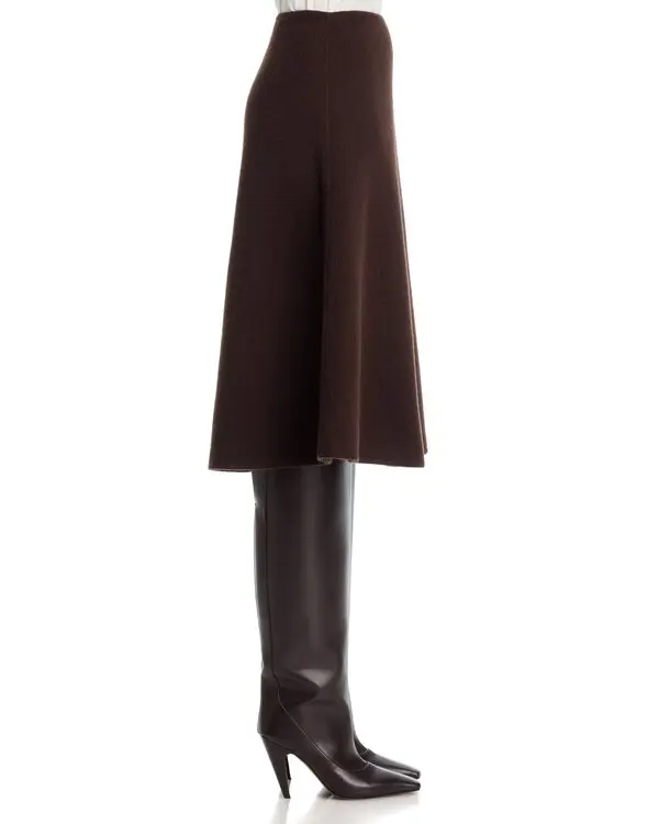 Hugo Boss Vukina Wool And Lyocell A Line Skirt