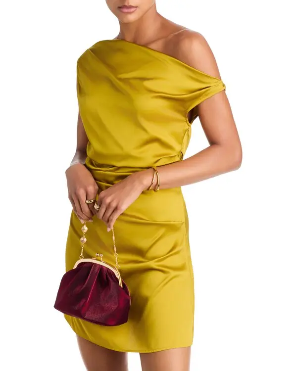 Aqua Annora Satin Satchel