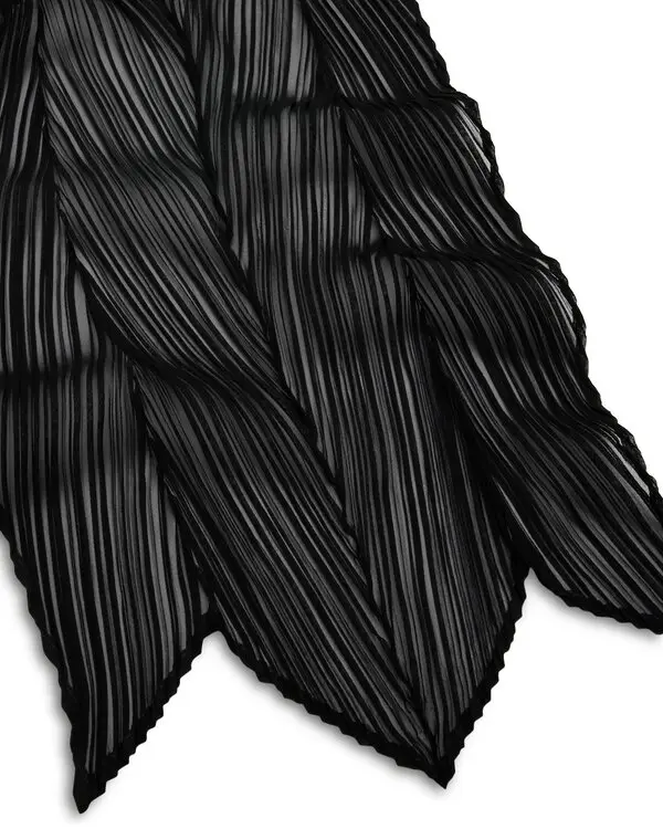Issey Miyake Skinny Pleated Scarf