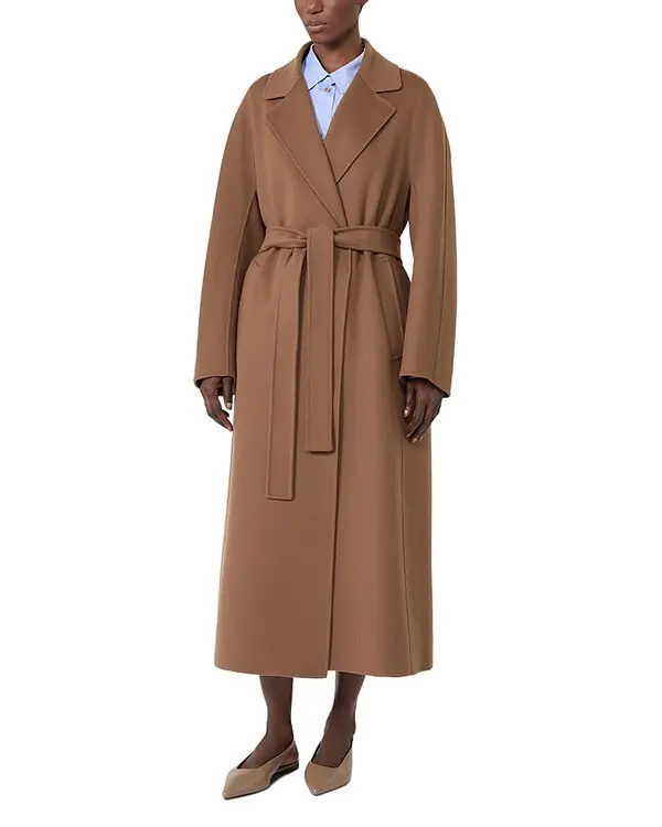 Max Mara Smmpenelope Wrap Coat - Hazelnut Brown