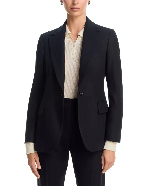 Eleventy Wool & Cashmere Single Breasted Blazer