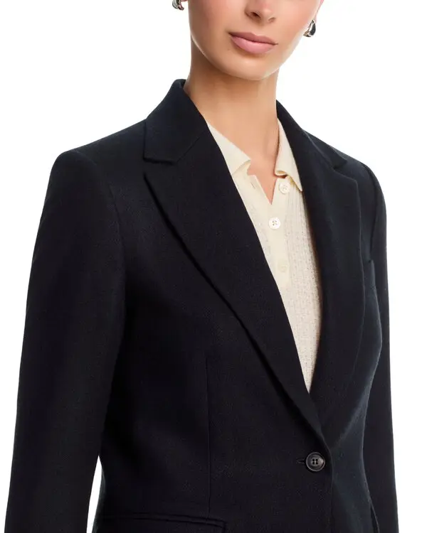 Eleventy Wool & Cashmere Single Breasted Blazer
