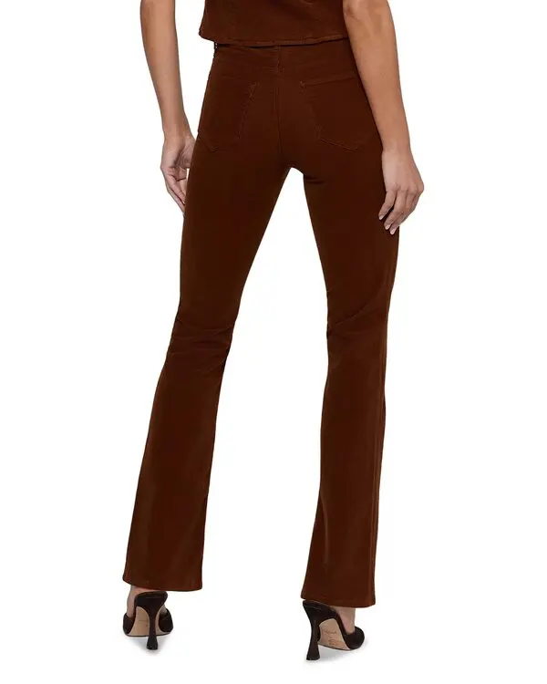 L'Agence Saffia High Rise Slim Straight Corduroy Jeans