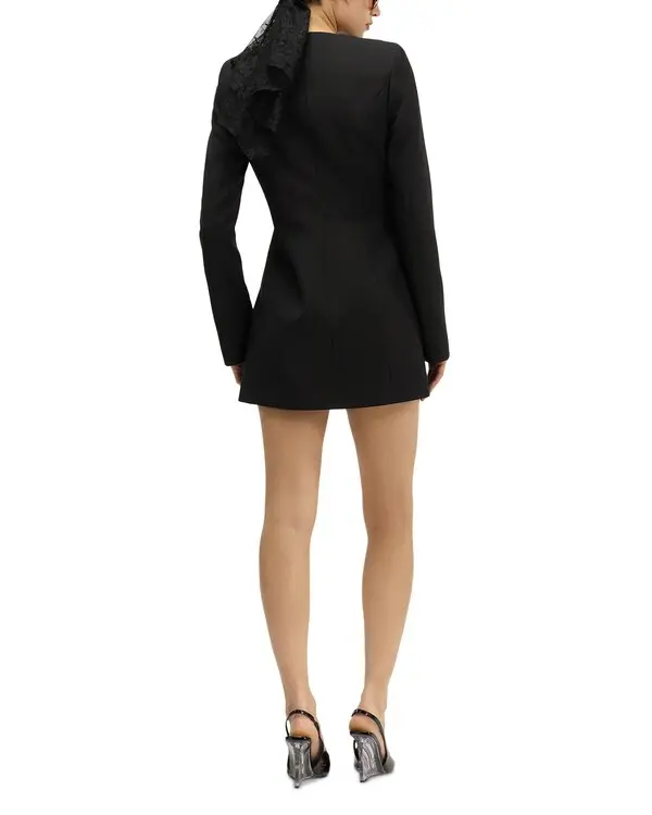 Giuseppe Di Morabito Wool Long Sleeve Mini Dress