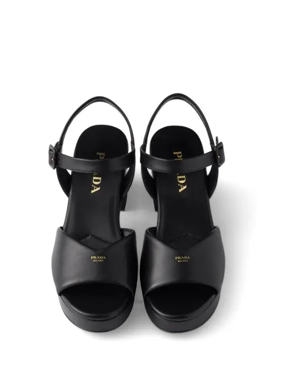 Prada Padded Nappa Leather Sandals