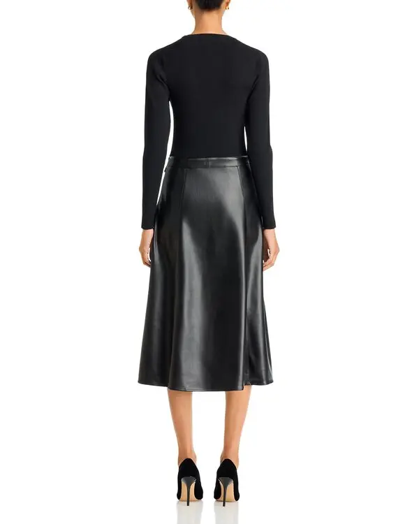 Elie Tahari The Quinn Mix Media Dress