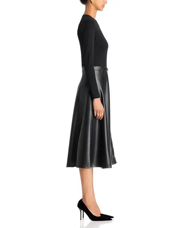 Elie Tahari The Quinn Mix Media Dress