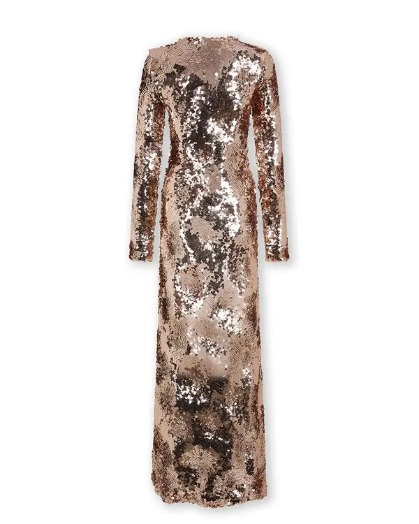 Rabanne Sequin Long Sleeve Dress