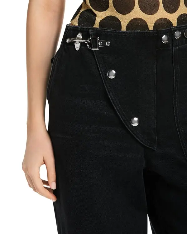 Marni High Rise Latch Closure Jeans
