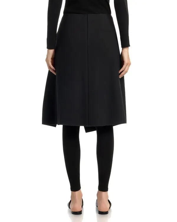 TOTEME Scuba Slit Front Raw Edge Hem Skirt
