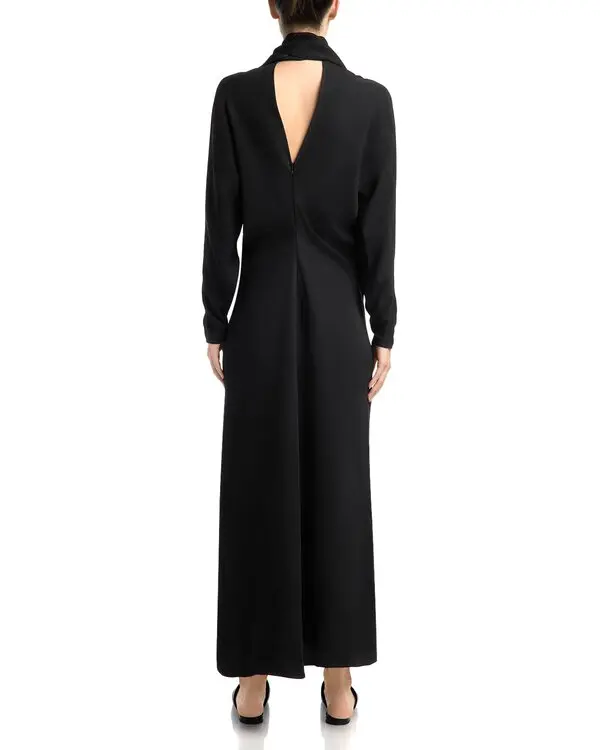TOTEME Scarf Neck Slouch Waist Dress