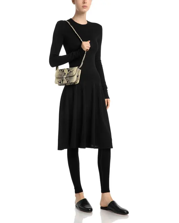 TOTEME Round Neck Long Sleeve Dress
