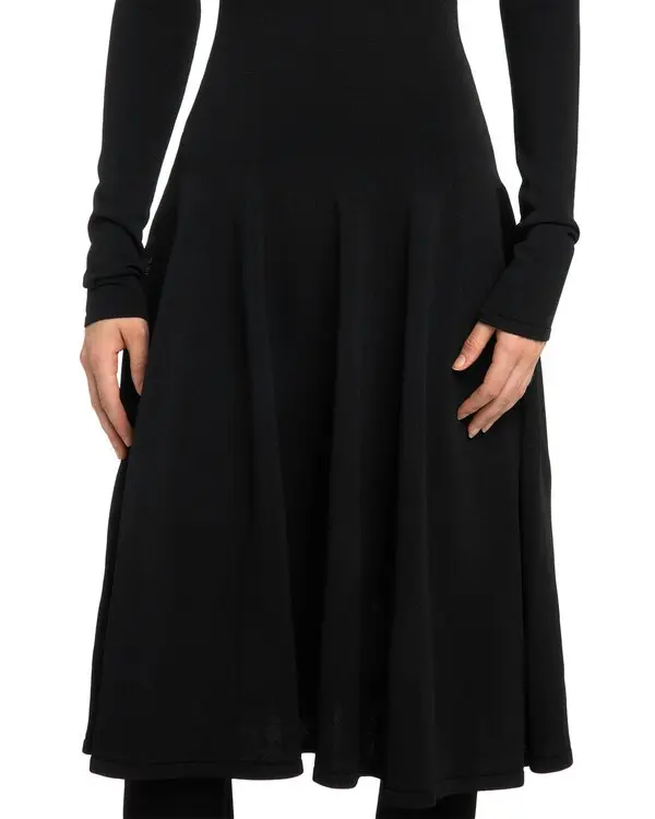 TOTEME Round Neck Long Sleeve Dress
