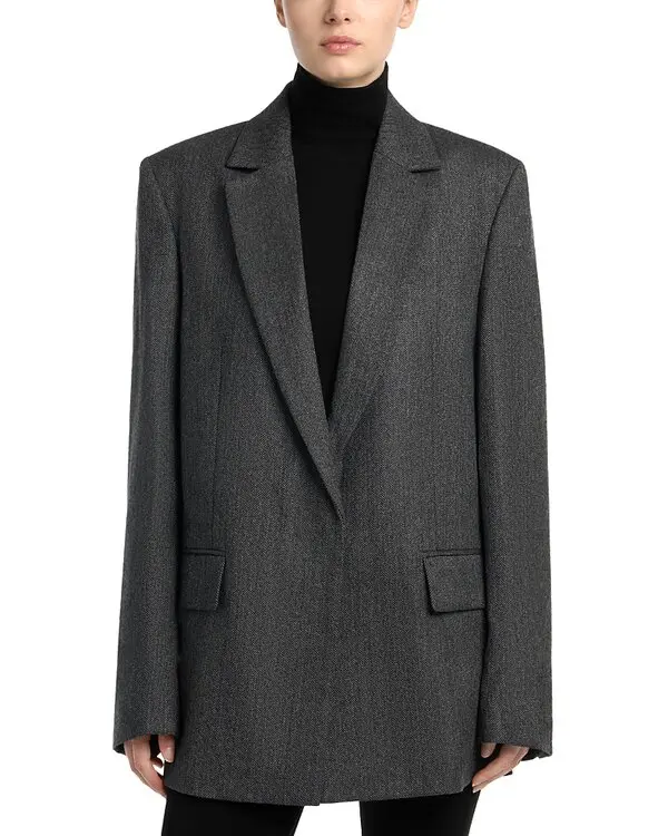 TOTEME Herringbone Wool Blazer