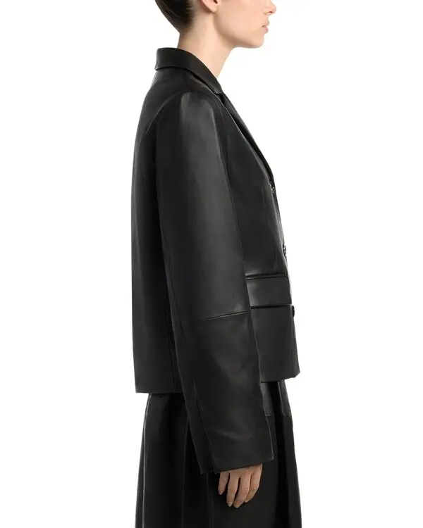 TOTEME Short Leather Blazer