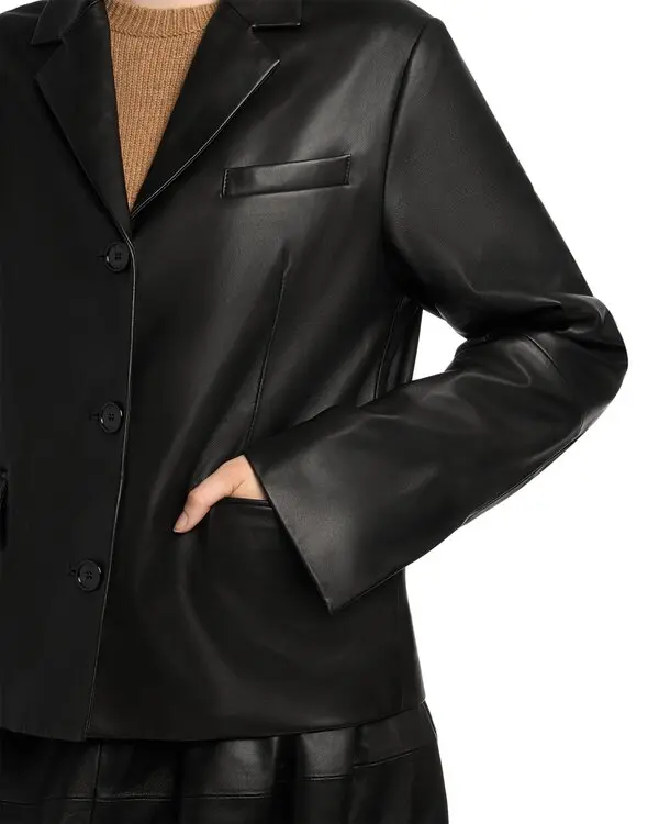 TOTEME Short Leather Blazer