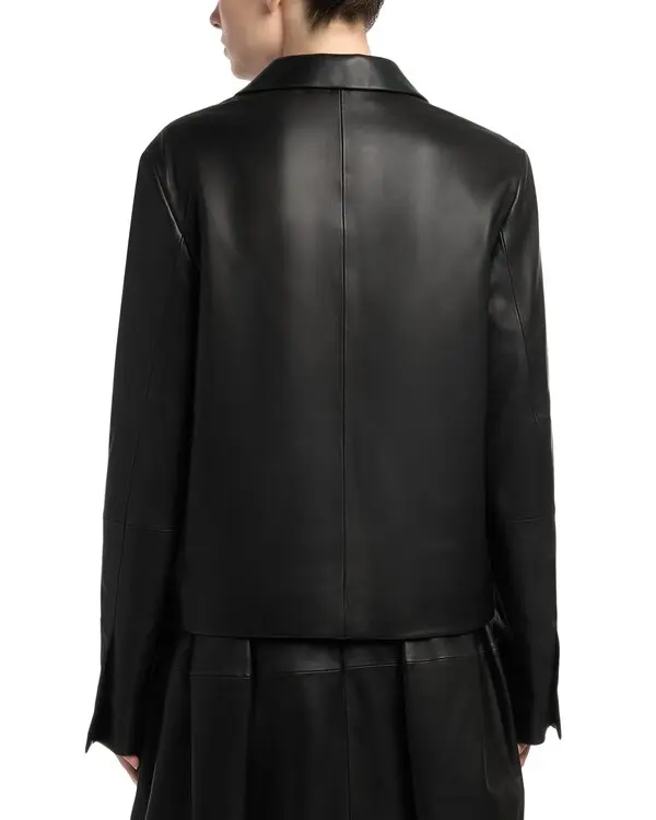 TOTEME Short Leather Blazer