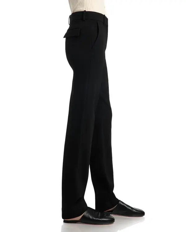TOTEME Wool Stretch Low Rise Tapered Pants