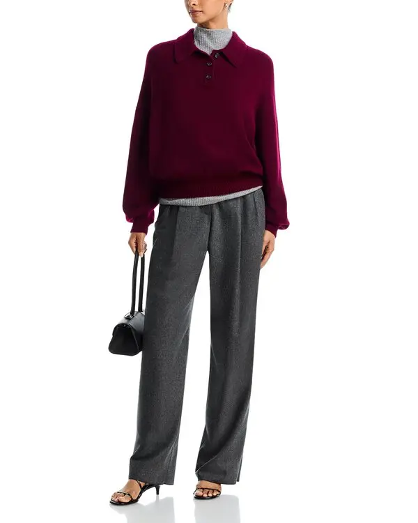 LISA YANG Etta Cashmere Collared Sweater