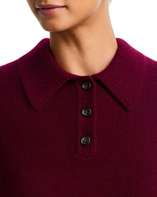 LISA YANG Etta Cashmere Collared Sweater