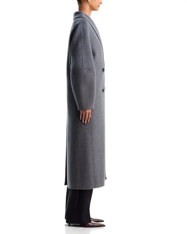 LISA YANG Double Shawl Wool & Cashmere Coat