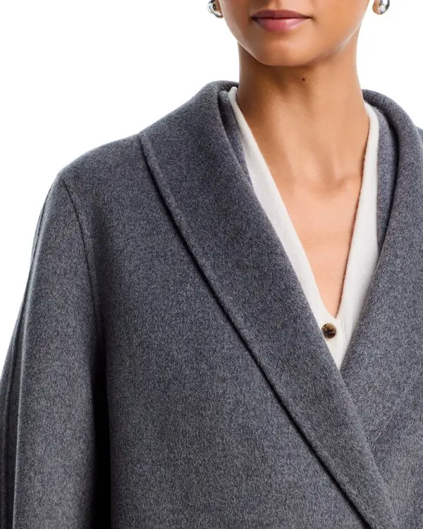 LISA YANG Double Shawl Wool & Cashmere Coat