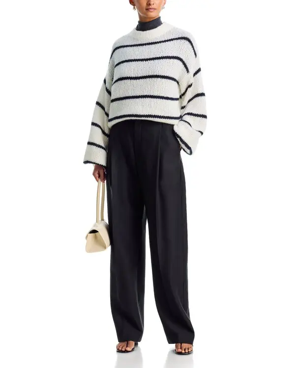LISA YANG Sabelle Cashmere & Silk Stripe Sweater