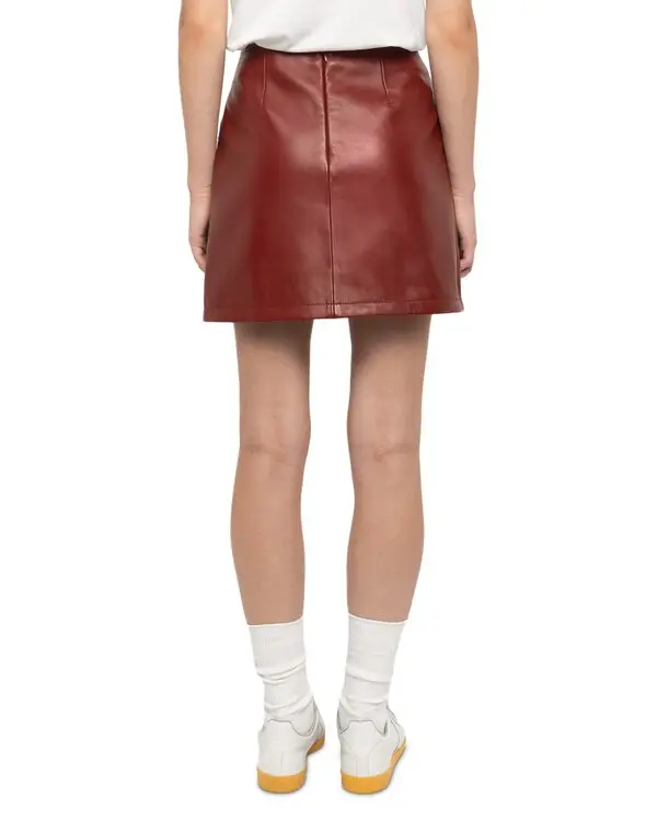 Zadig&Voltaire Jaime Leather Mini Skirt