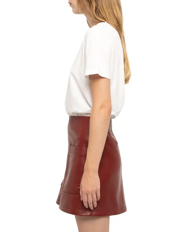 Zadig&Voltaire Jaime Leather Mini Skirt