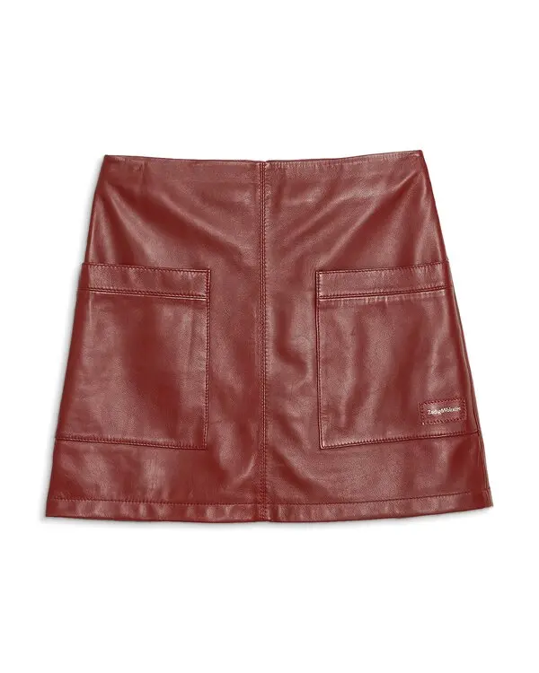 Zadig&Voltaire Jaime Leather Mini Skirt