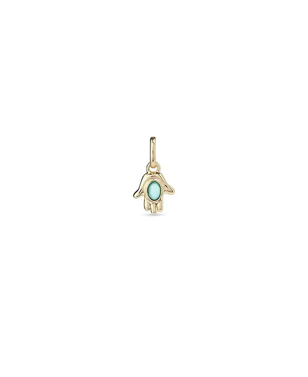UNODE50 Plated Charm In The Shape Of A Hand - Gold