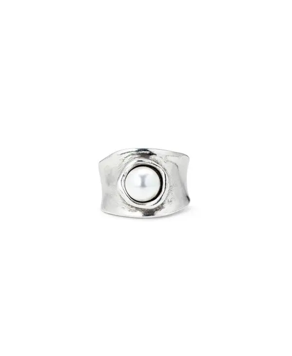 UNODE50 Sterling -plated Ring With Crystal
