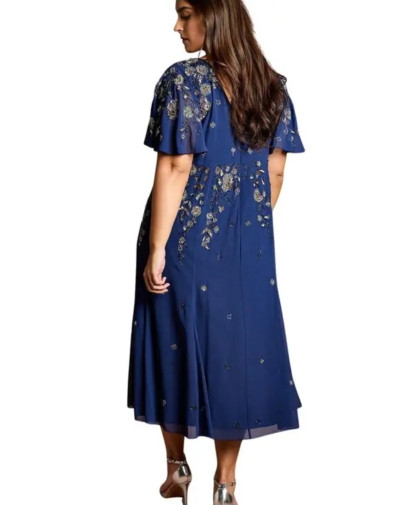 Coast Plus Floral Embellished Midi Dress