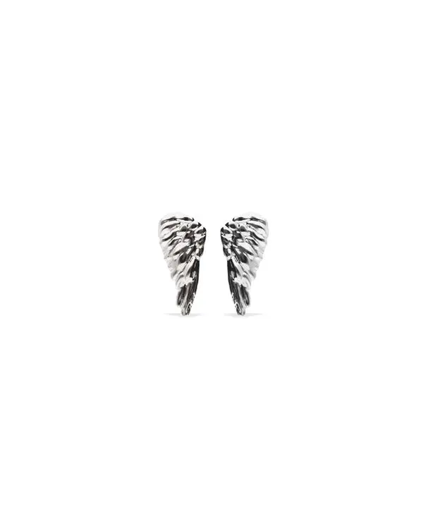 UNODE50 Sterling Plated Earrings In The Shape Of Wings